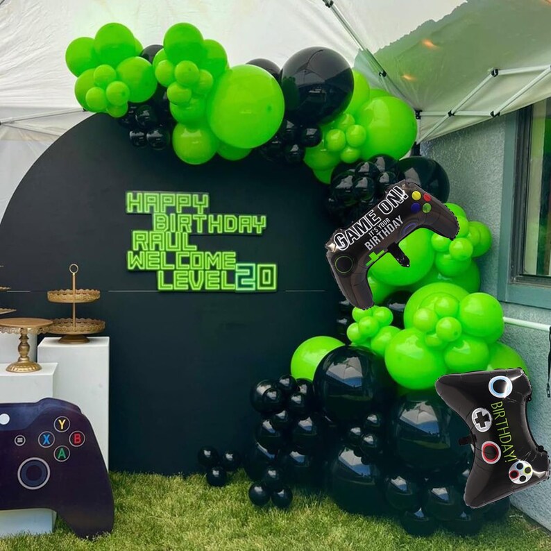 Video Game Balloon Garland Arch Kit Game on Birthday Party - Etsy