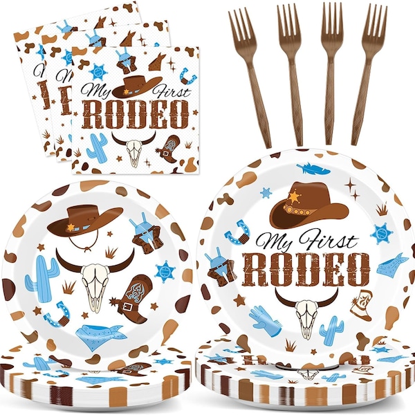 My 1st Rodeo Plates - Etsy