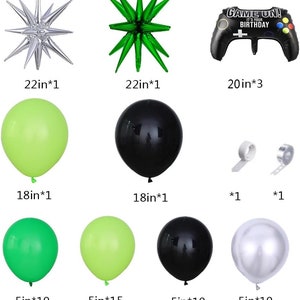 Video Game Balloon Garland Arch Kit, Game on Birthday Party Balloons ...