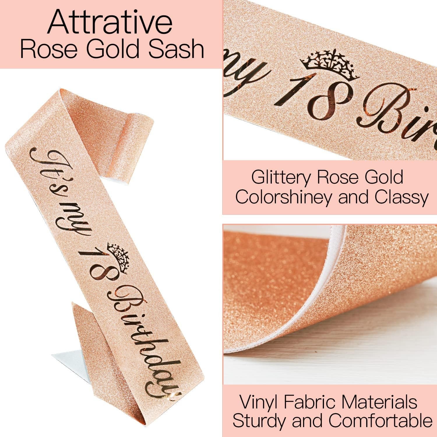 18th Birthday Sash and Tiara for Girls, It's My 18th Birthday Sash ...