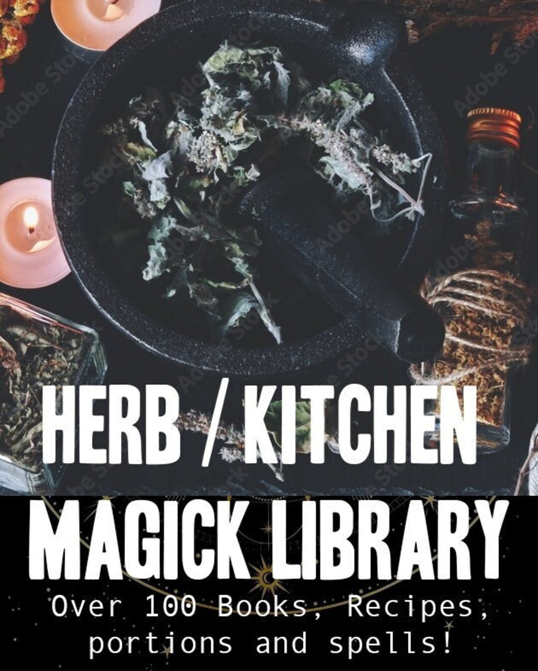 Large Herb / Kitchen Magick Library over 100 Books Recipes - Etsy