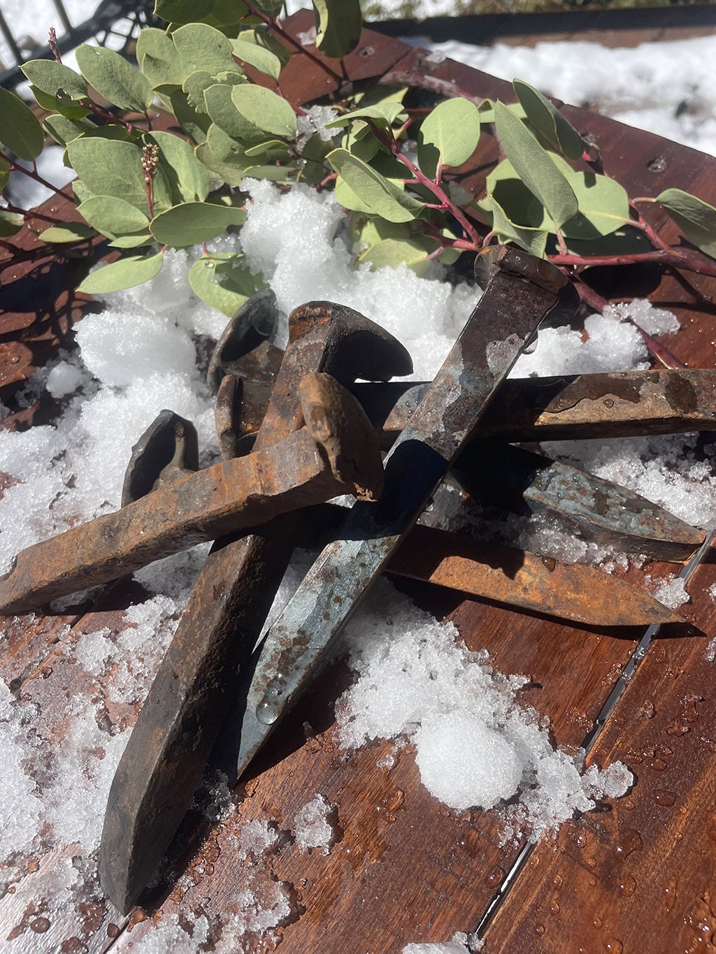 Railroad Spikes With Home Protection Spell Vintage / Four Corners ...