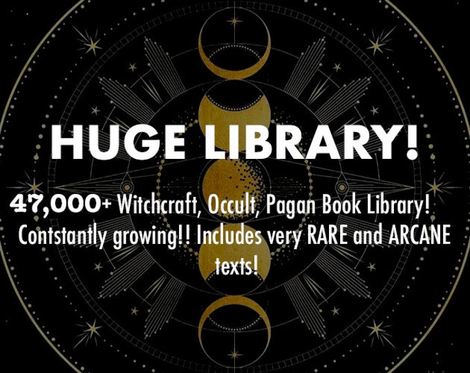 47,000+ Witchcraft Books Bundle, Spellbooks Collection, Wiccan, Occult ...