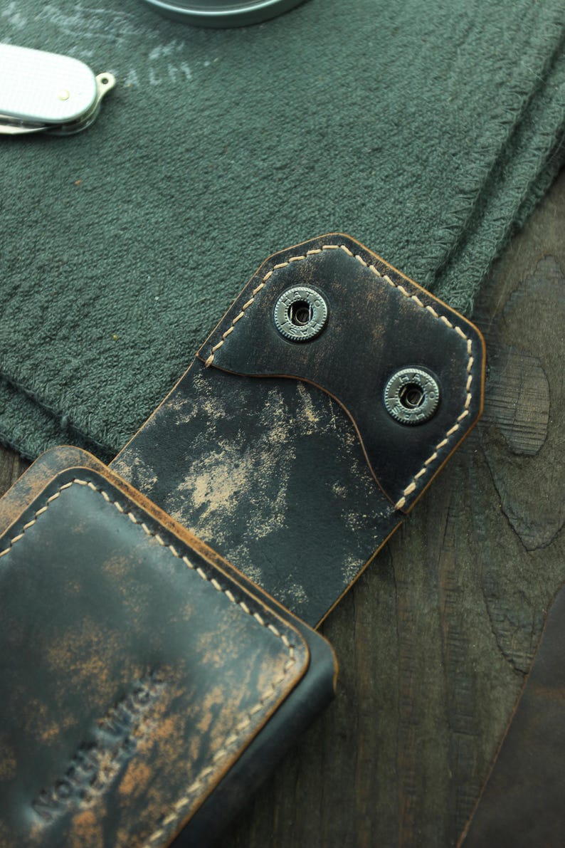 Shell Cordovan Minimalist Wallet – Handmade Leather EDC Wallet, Slim ...