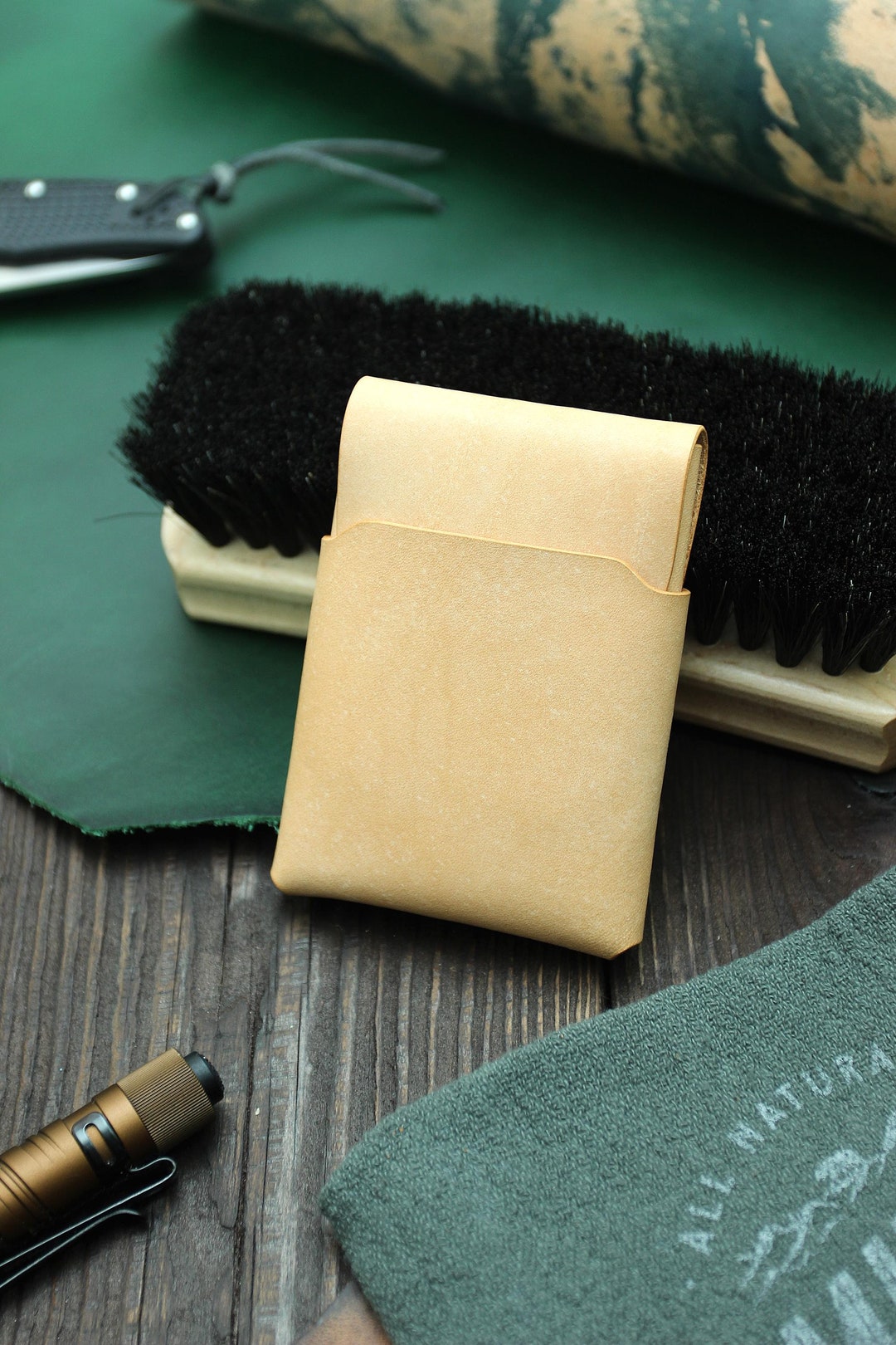 Stitchless Wallet EDC Wallet Minimalist Wallet Leather Card Holder ...