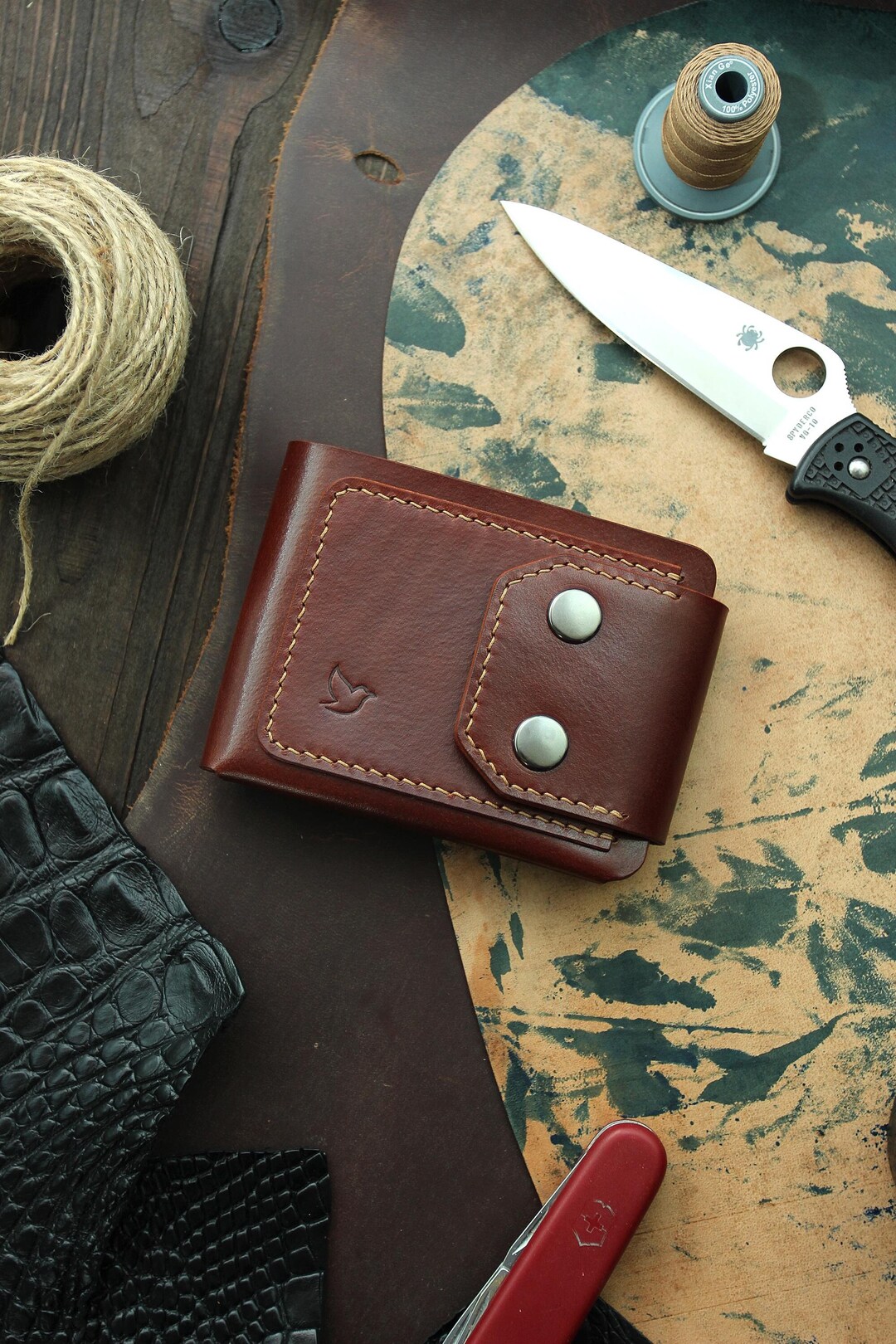 Front Pocket Wallet Minimalist Wallet Bifold Wallet Leather Wallet Mens ...