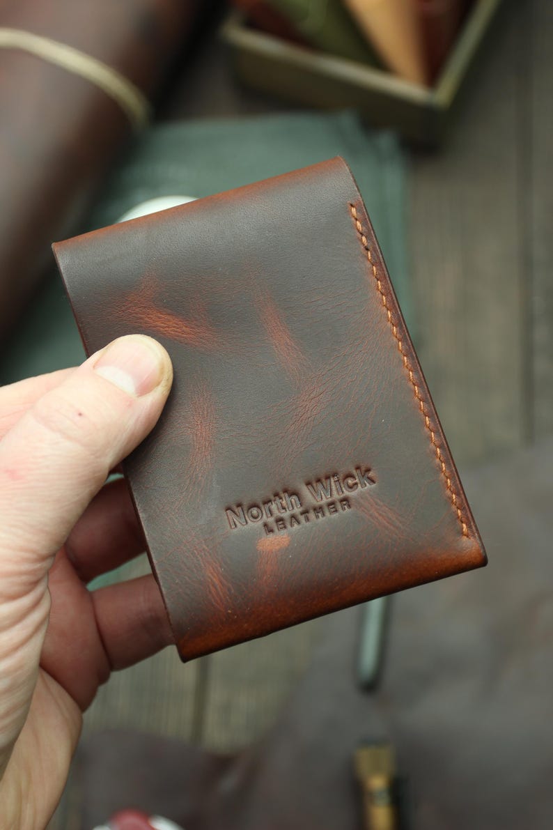 The Frontier Snap Wallet With Coin Pocket - Handmade Leather Bifold ...
