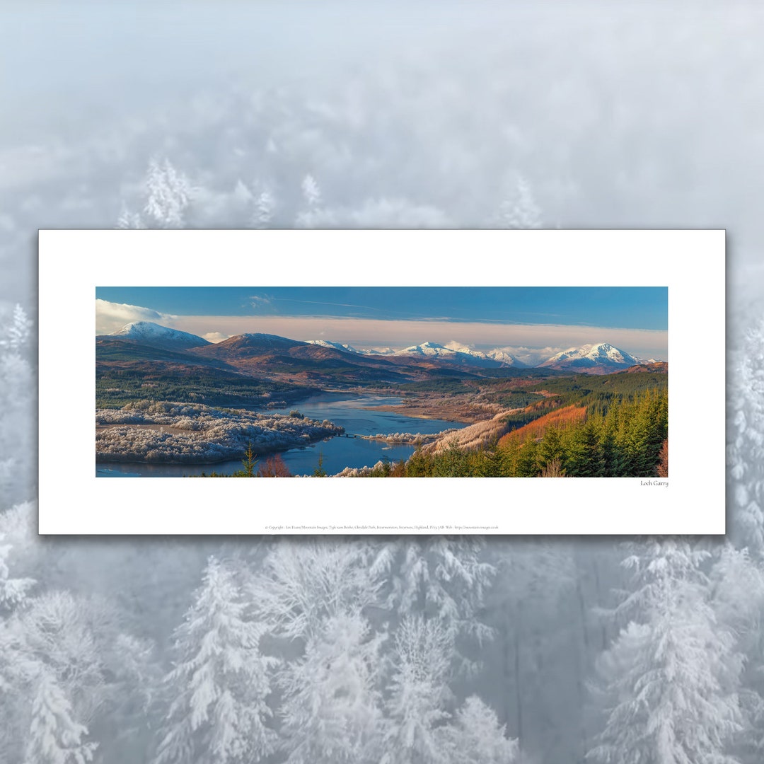 Loch Garry Print Scottish Highlands Large Panoramic Fine Art Print ...