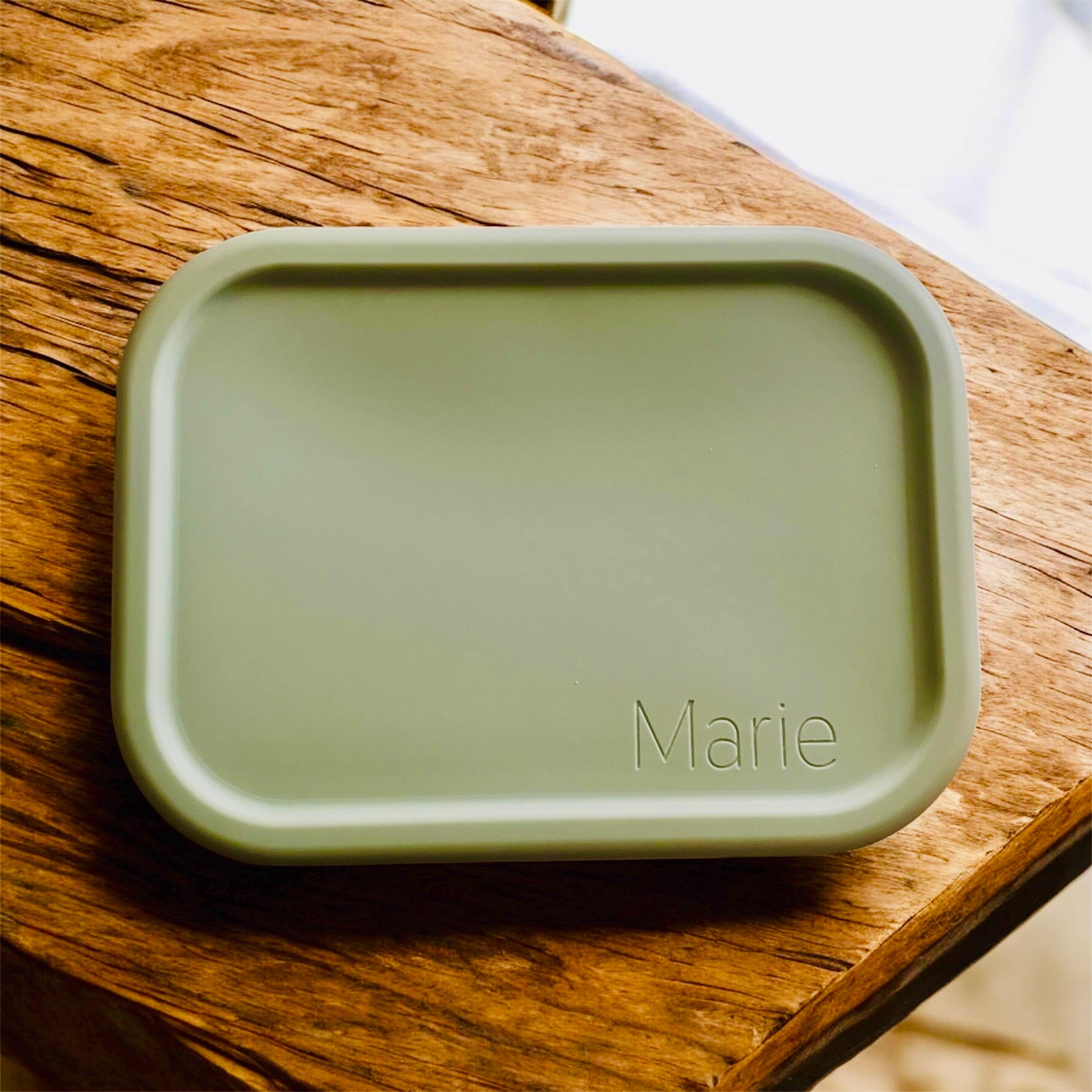 Engraved Lunch Box, Silicone Food Storage,personalized Lunch Box ...