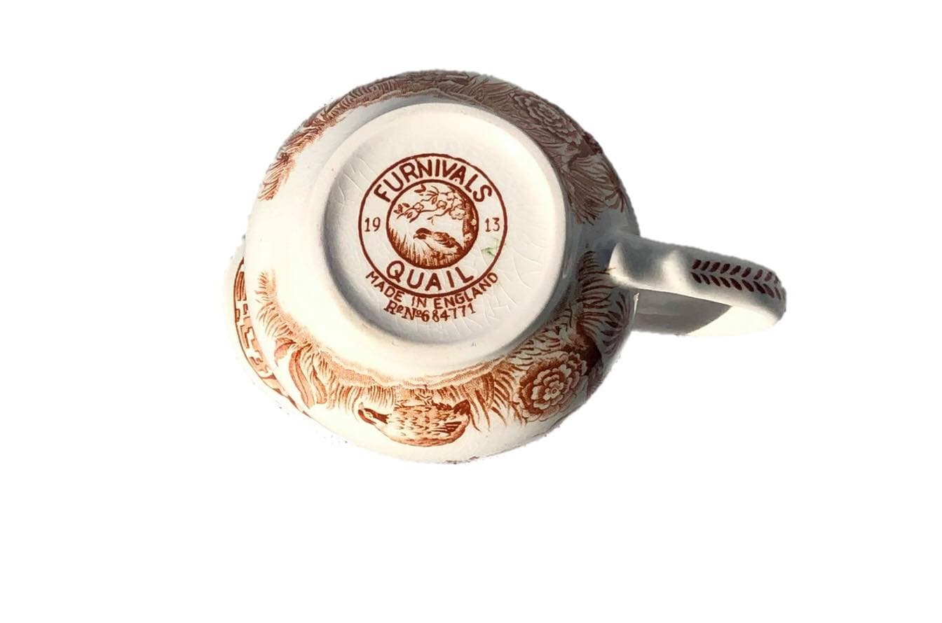 1921 Furnival's Brown Quail Pattern Teacup and Saucer Set - Etsy