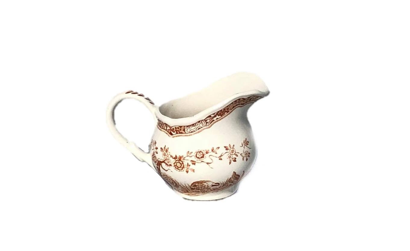 1921 Furnival's Brown Quail Pattern Teacup and Saucer Set - Etsy