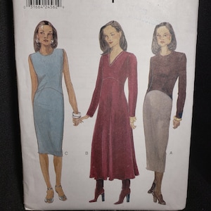 Vogue 9563 Sewing Pattern Easy Options Misses' Dress in 3 Variations ...