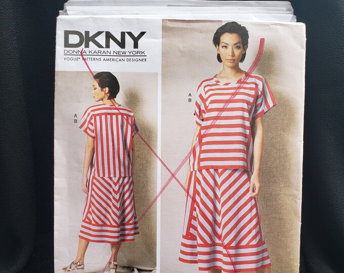 Vogue 1487 Sewing Pattern for 2 Piece Top and Skirt DKNY - Donna Karan ...