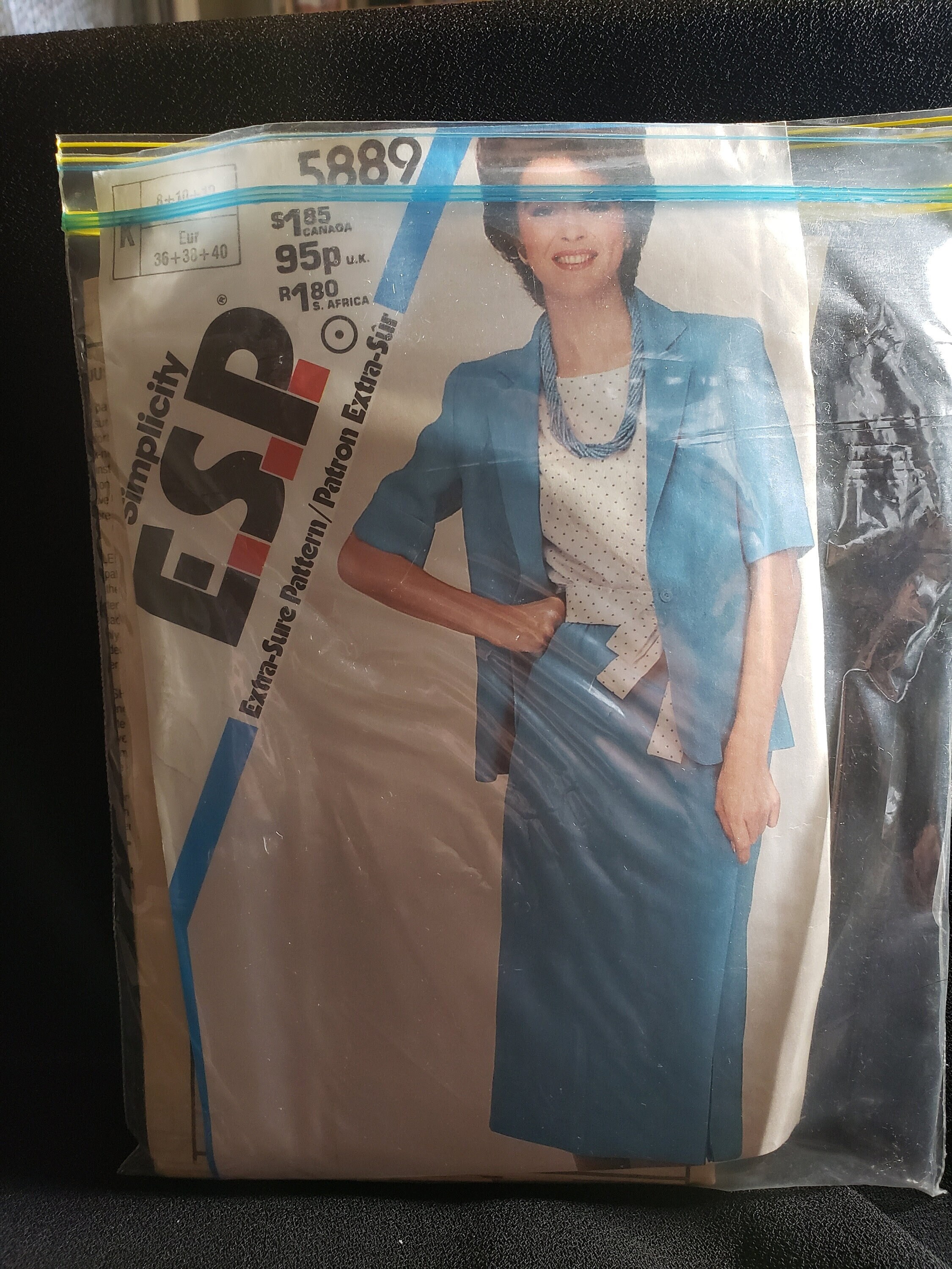 Simplicity E.S.P. 5889 Sewing Pattern for Misses Slim Skirt, Pullover ...