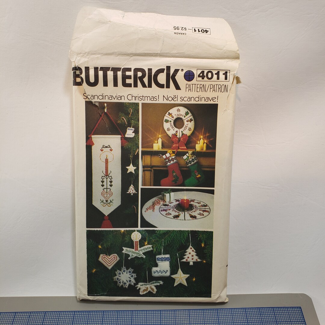 Butterick 4011 Sewing Pattern Scandinavian Christmas Package UNCUT FF ...
