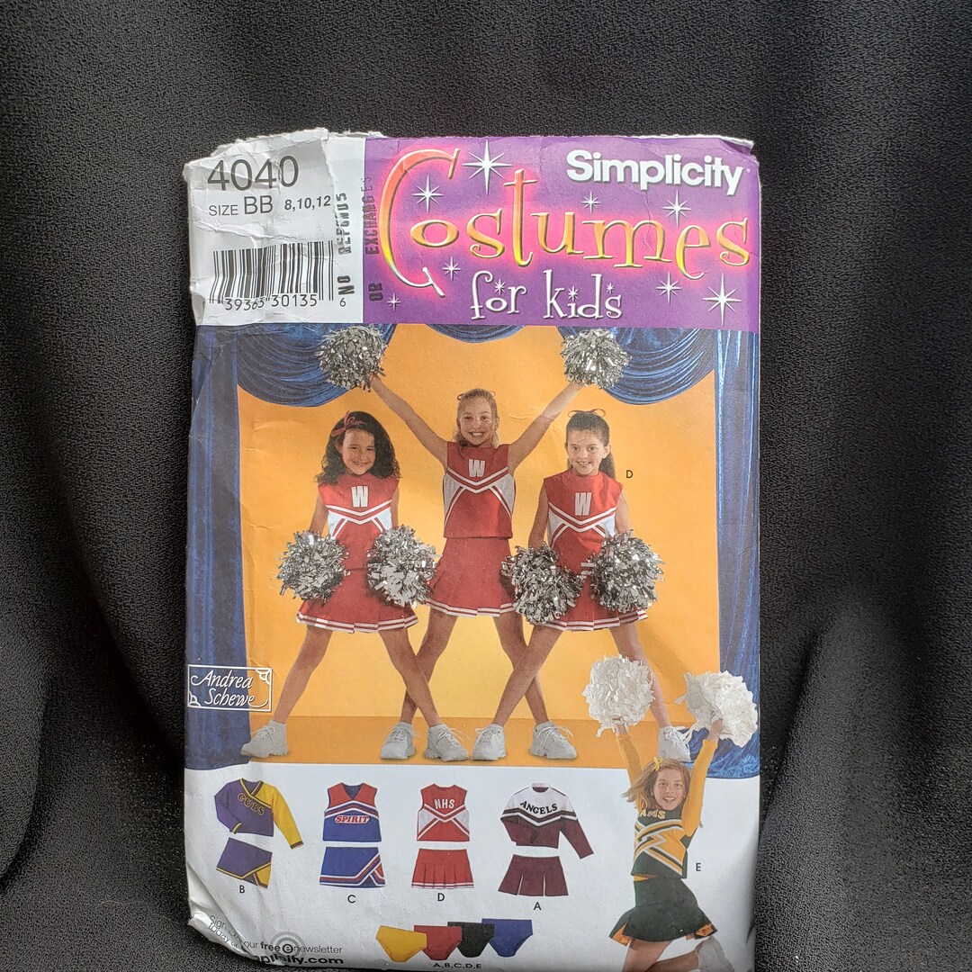 Simplicity 4040 Sewing Pattern for Kids Costumes Cheerleader - Etsy