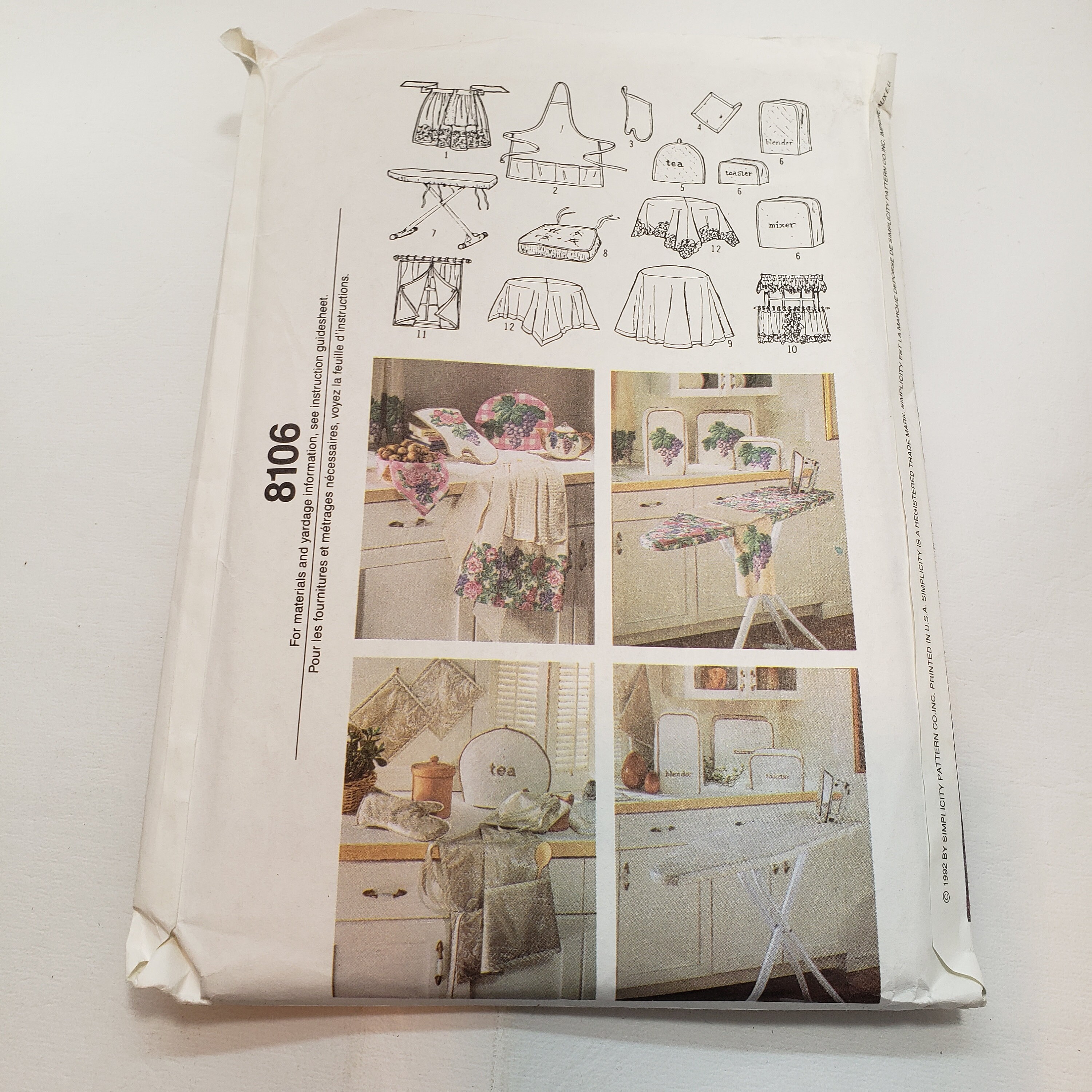 Simplicity 8106 House Sewing Pattern, Lang/robertson Ltd for Kitchen ...
