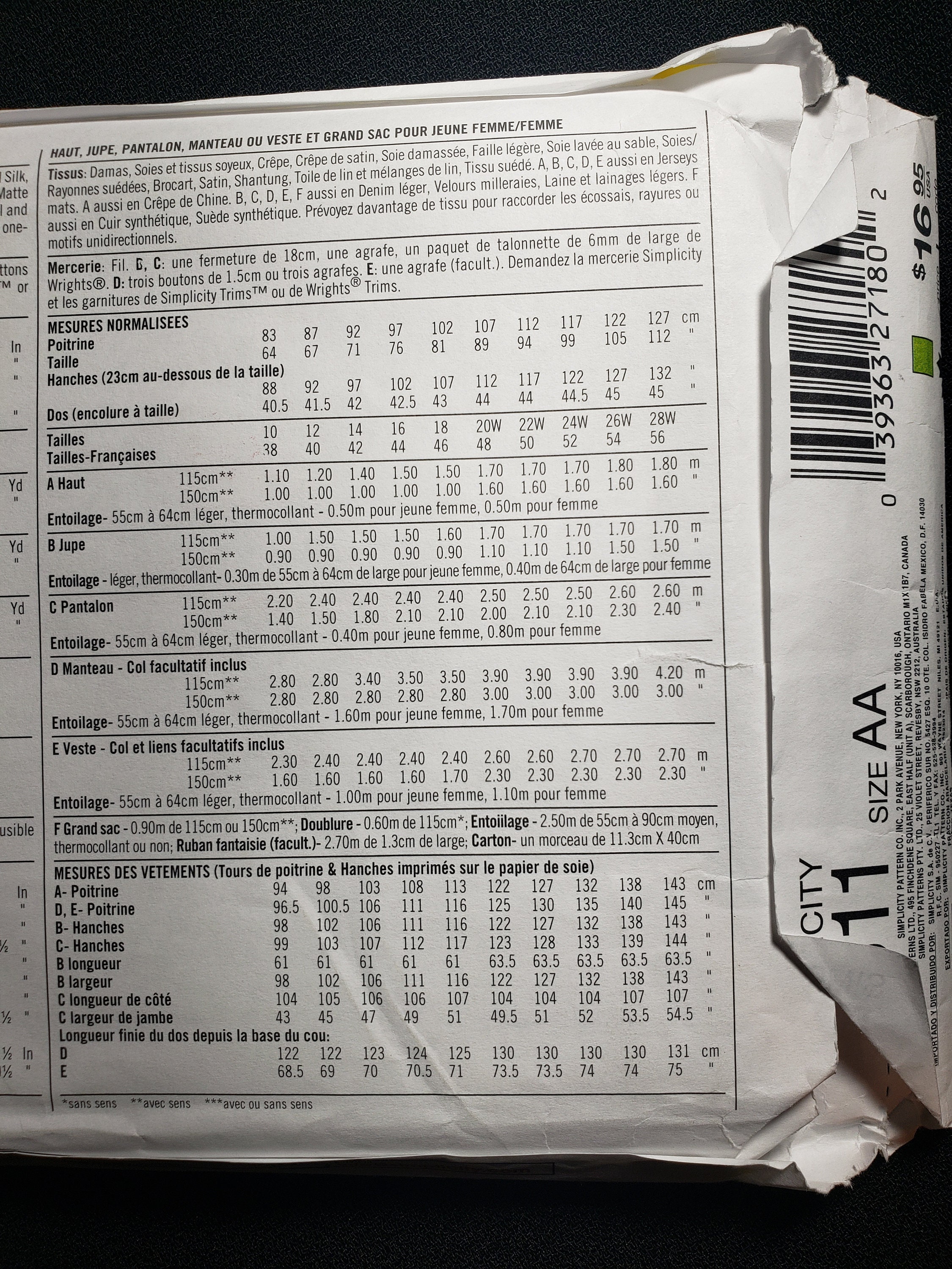 Simplicity 5311 Sewing Pattern for Easy Chic Coordinates - Etsy