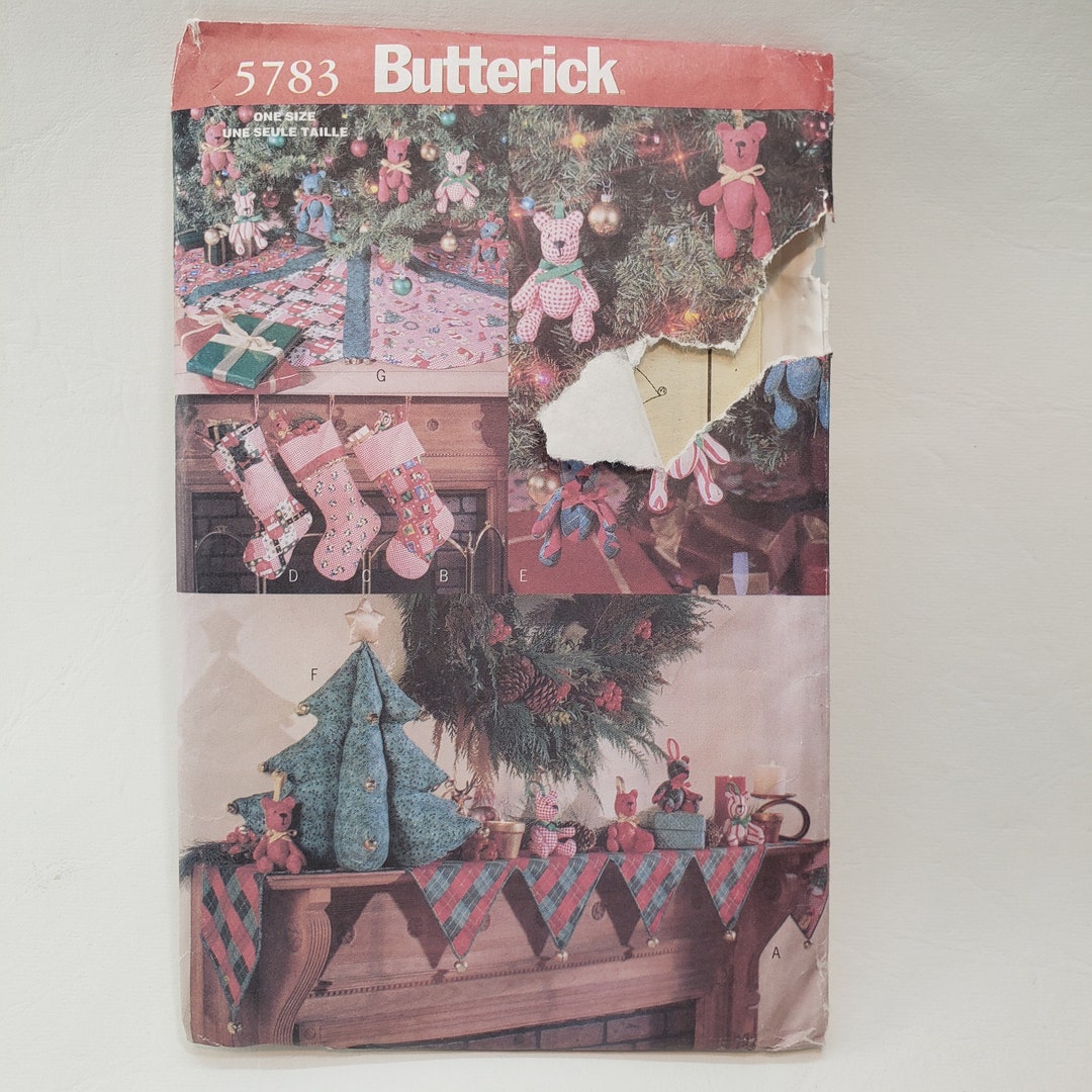 Butterick 5783 Sewing Pattern for Christmas Stuff, Mantle Cover ...