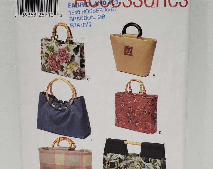 Simplicity 5541, Sewing Pattern for Hand Bags, Wrights, Elaine Heigl ...