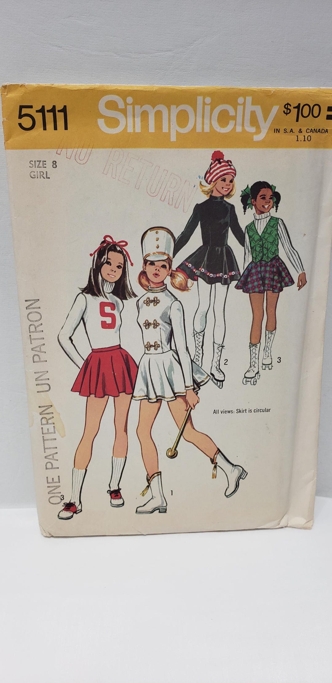 Vintage Sewing PATTERN Simplicity 5111, Young Junior Teen 1972 ...