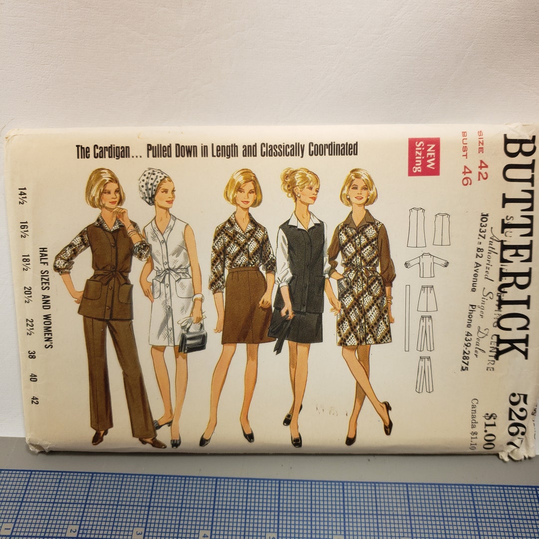 Butterick 5267 Sewing Pattern for Dress, Top, Skirt, Belt, Pants UNCUT ...