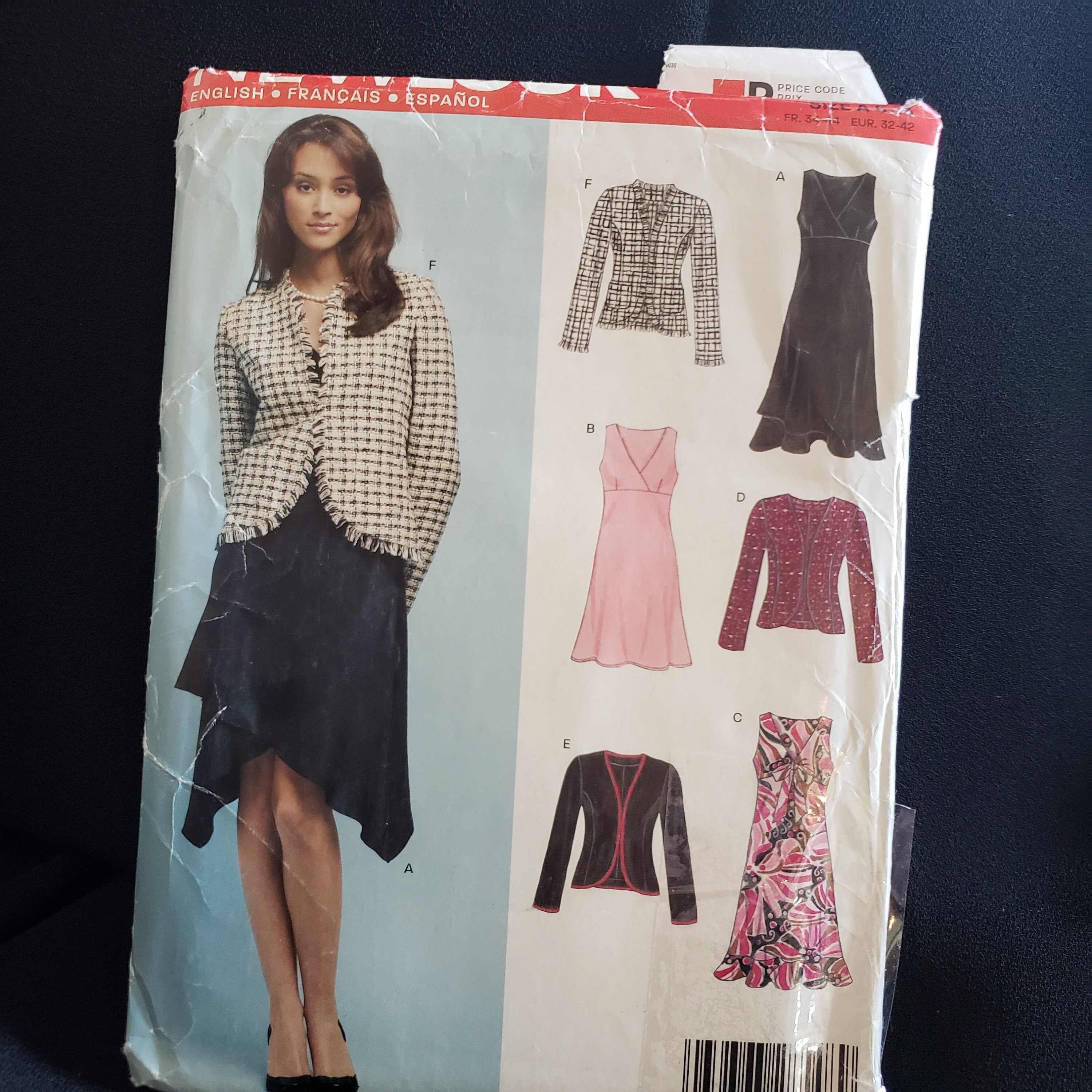 New Look 6402 Sewing Pattern, Fitted Bodice Dress, Empire Waist ...