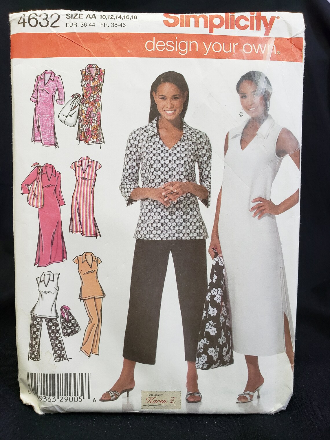 Simplicity 4632 Design Your Own Sewing Pattern for Dress, Top, Tunic ...