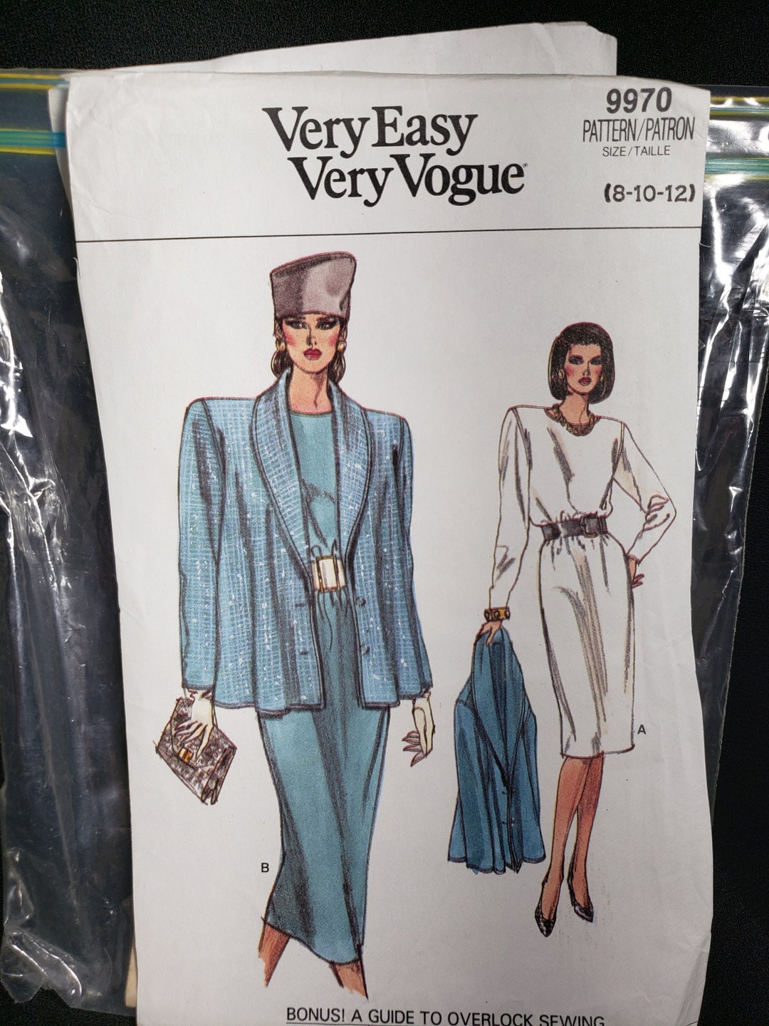 Very Easy Vogue 9970 Sewing Pattern for Loose Fitting Flared Jacket and ...