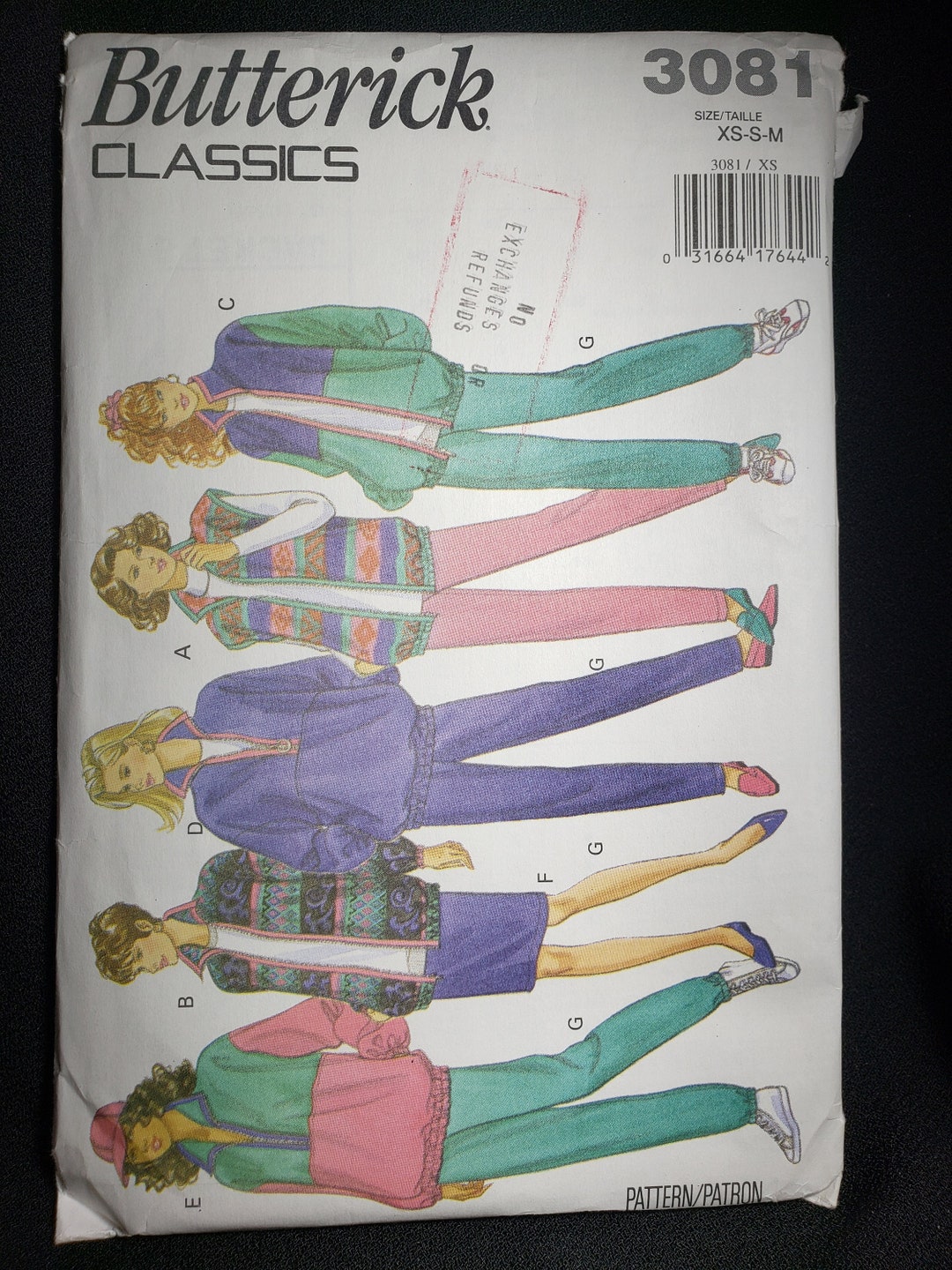 Butterick 3081 Sewing Pattern for Easy Jacket, Vest, Skirt and Pants ...