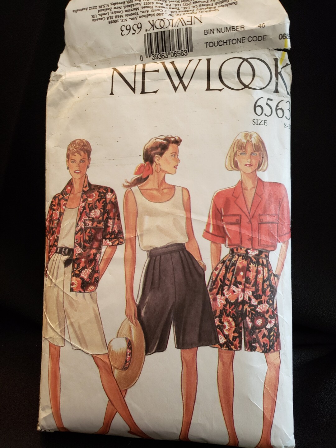 New Look 6563 Sewing Pattern for Shorts, Tank and Shirt - Front Pockets ...