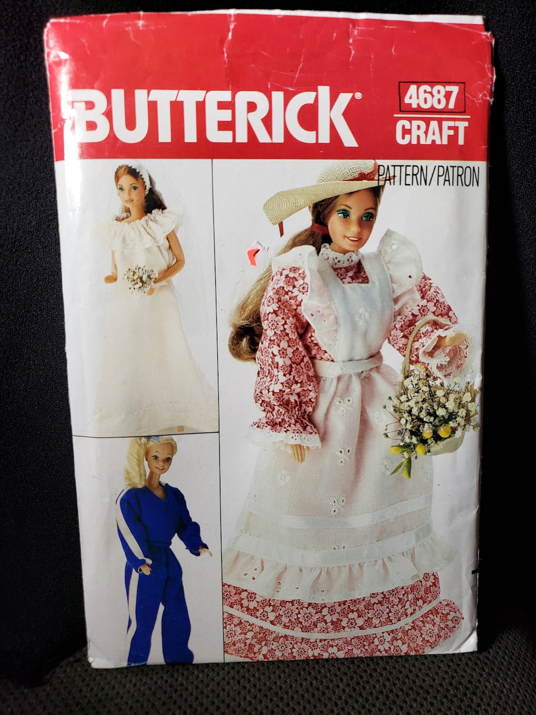 Butterick 4687 Craft Sewing Pattern for Doll Clothes for 11.5 Inch Doll ...