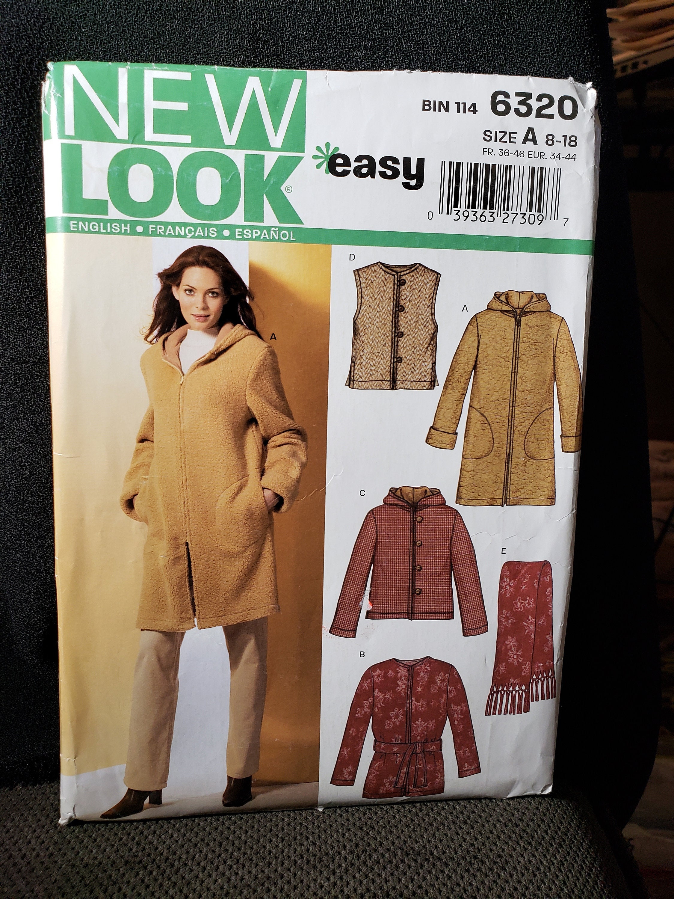 Patterns vest hood or no hood options and zipper or buttons UNCUT FF ...