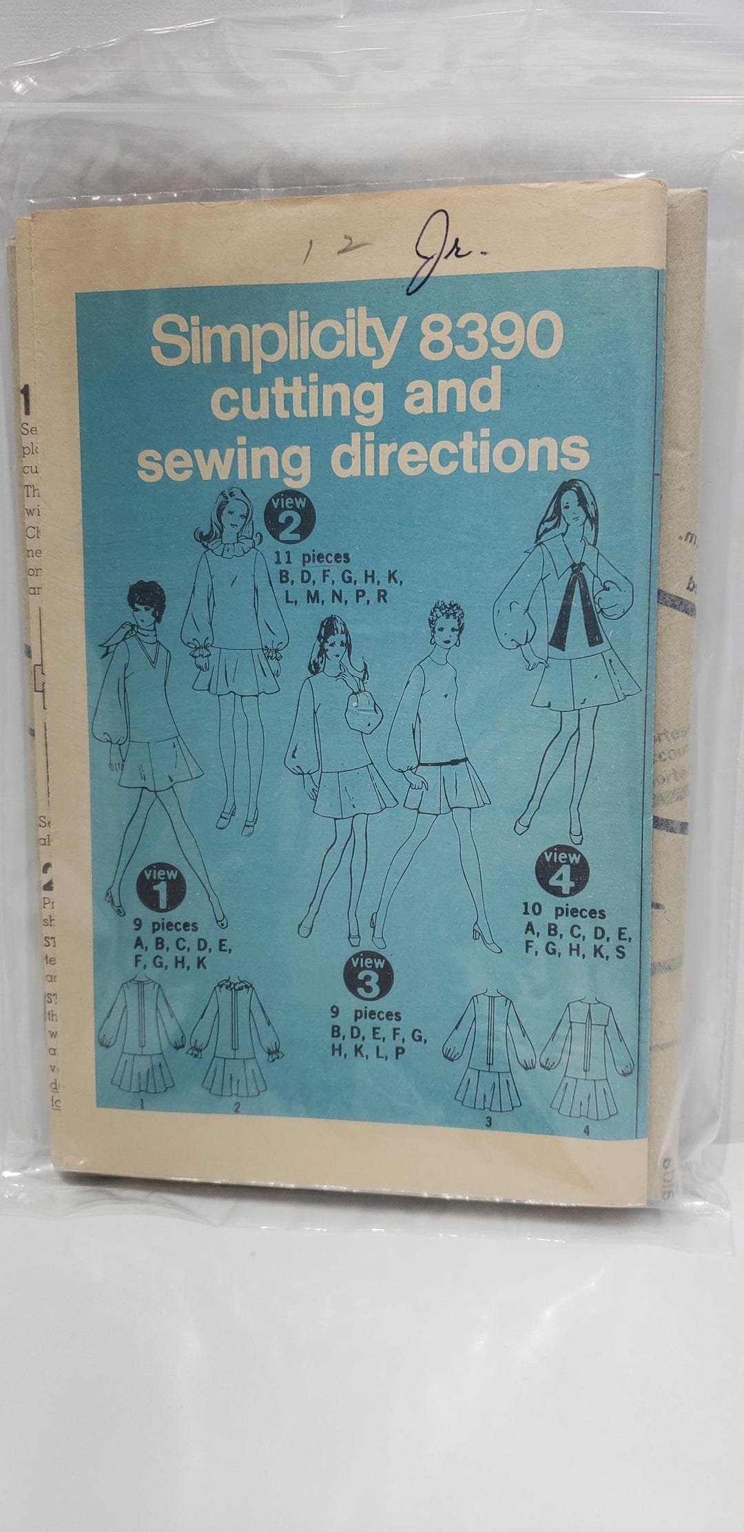 Simplicity 8390, Sewing Pattern for Drop Waist Puff Sleeve Dresses ...