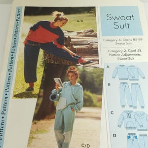 Step by Step Sweat Suit Sewing Pattern UNCUT FF Size 4-22 Plus Size - Etsy