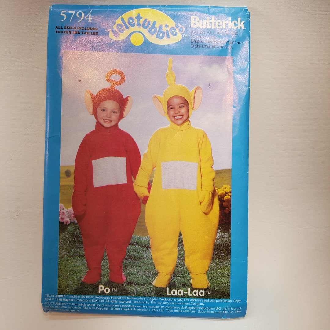 Butterick 5794 Very Rare Sewing Pattern for Teletubbies, Po and Laa-laa ...
