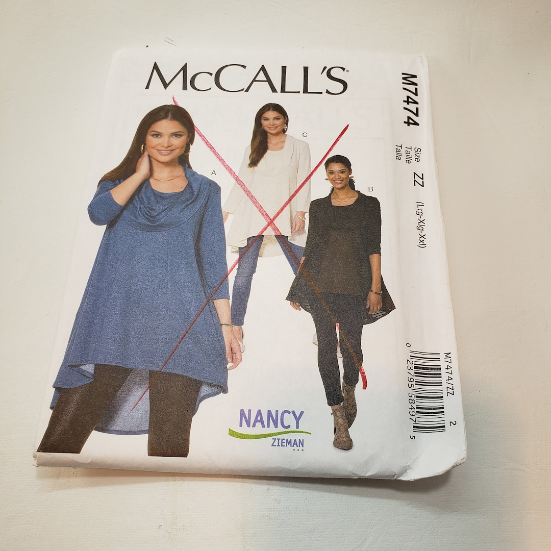 Mccall's 7474, Nancy Zieman Sewing Pattern For, Loose Fitting, Tunics ...
