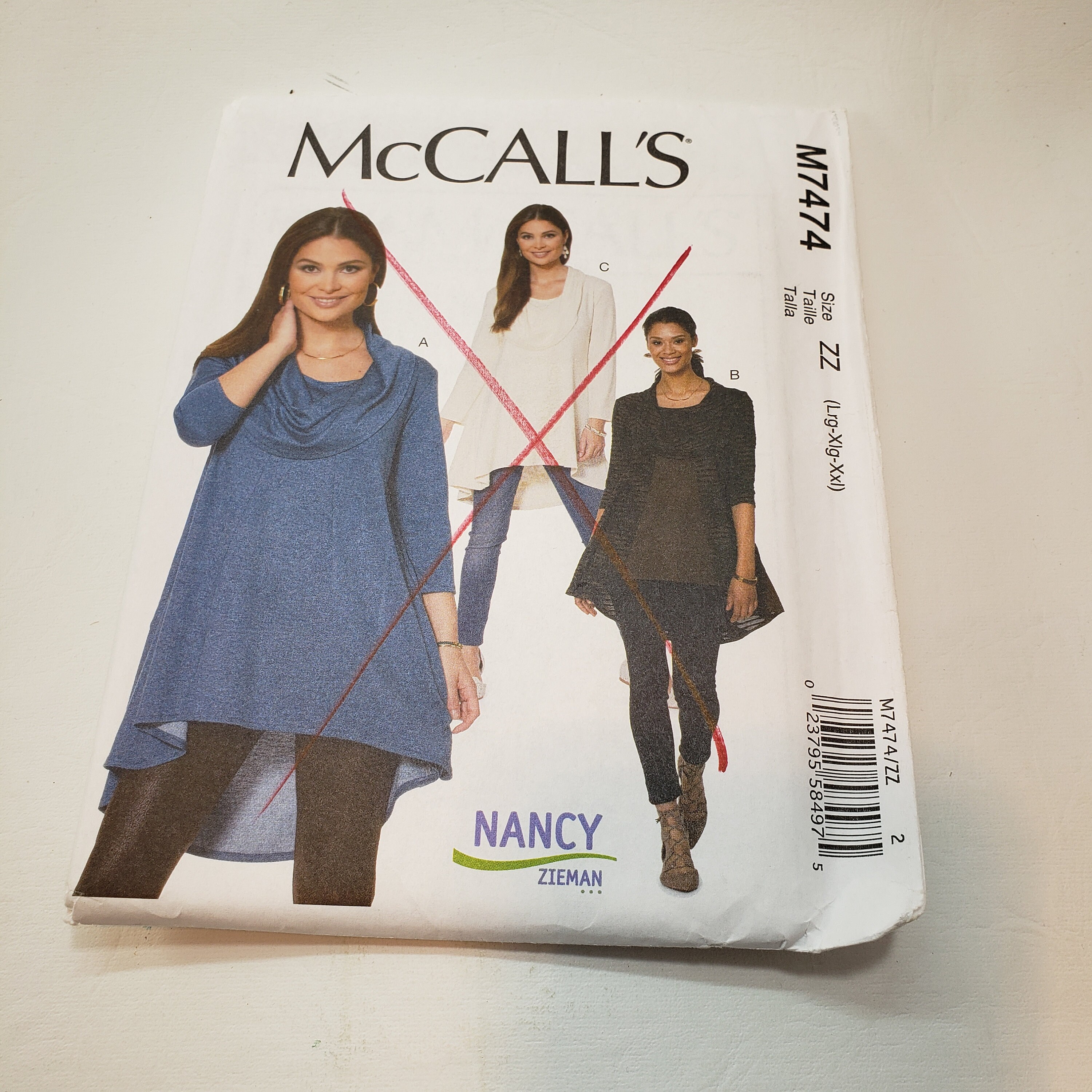 Mccall's 7474, Nancy Zieman Sewing Pattern For, Loose Fitting, Tunics ...