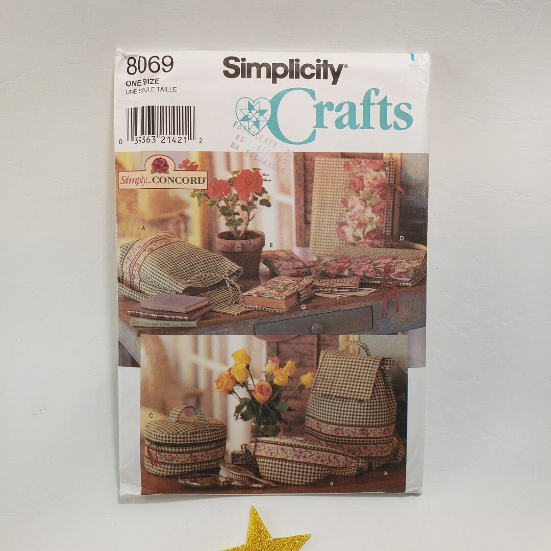 Simplicity 8069 Crafts Simply Concord. Bags and Covers. Backpack, Fanny ...
