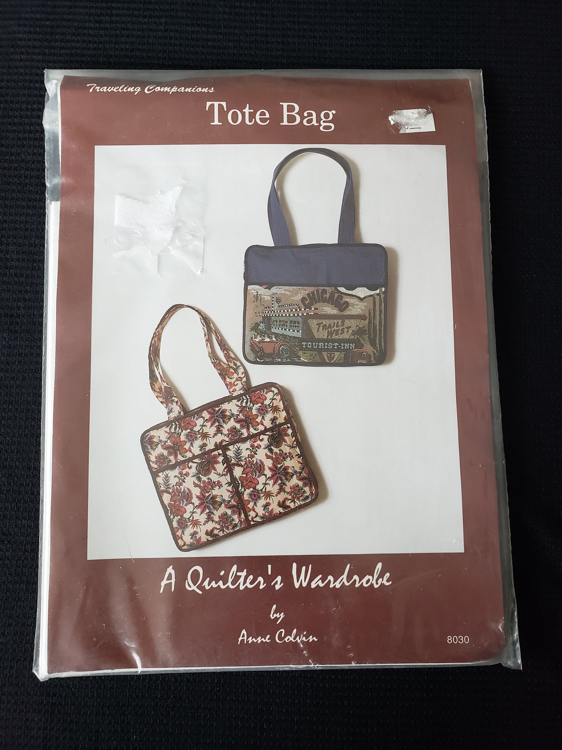 A Quilters Wardrobe by Anne Colvin Tote Bag 1980s VINTAGE - Etsy