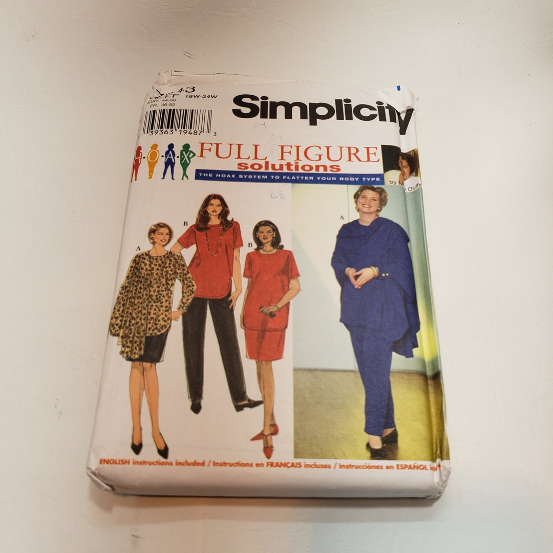 Simplicity 7343, Sewing Pattern, HOAX System, Mary Duffy, Wardrobe ...