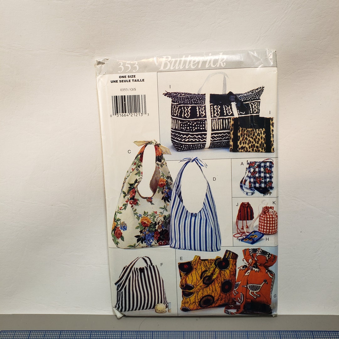 Butterick 353 Very Rare Sewing Pattern for Soft Bags UNCUT FF - Etsy