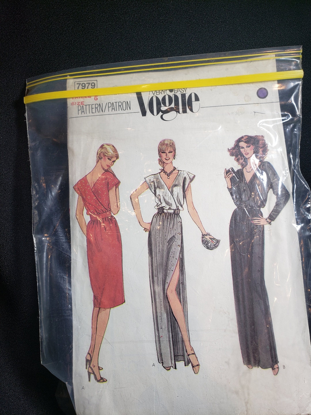 Vogue 7979 Sewing Pattern, Long and Short Skirt, Top, Kimono Sleeve ...