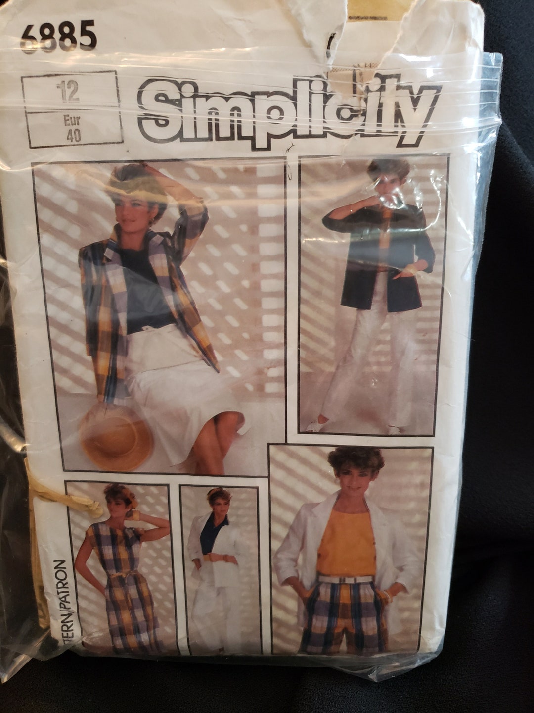 Simplicity 6885 Sewing Pattern for Easy to Sew Unlined Jacket, Top ...