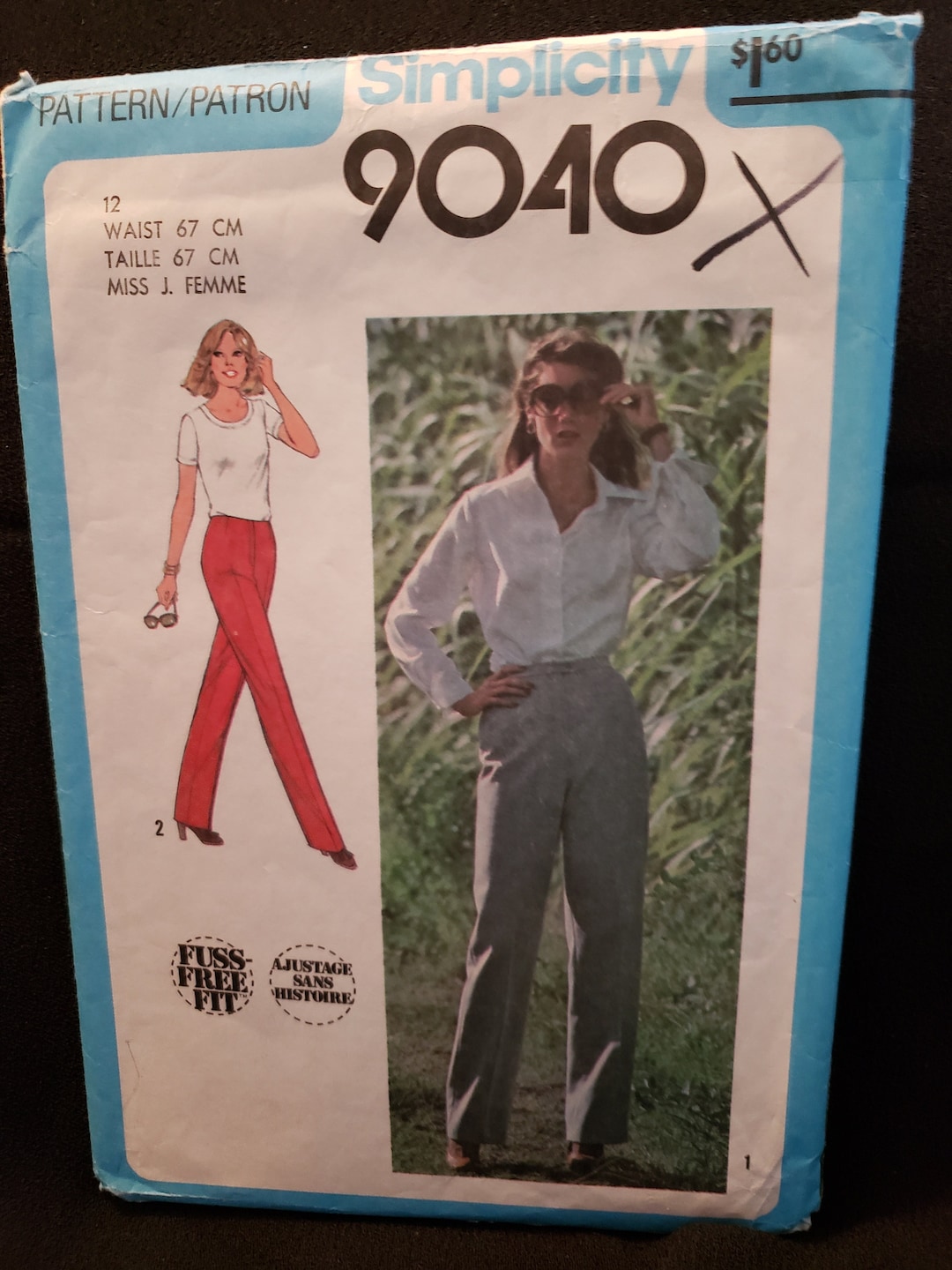 Simplicity 9040 Sewing Pattern for Well Fitting Pant - Special ...