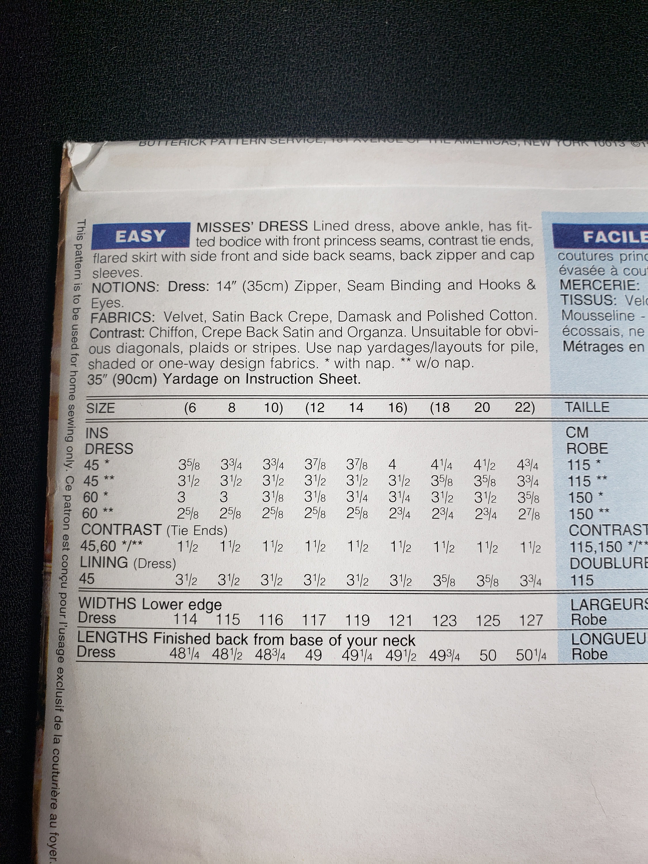 Butterick 4258 Sewing Pattern for Donna Ricco New York Dress Fitted ...