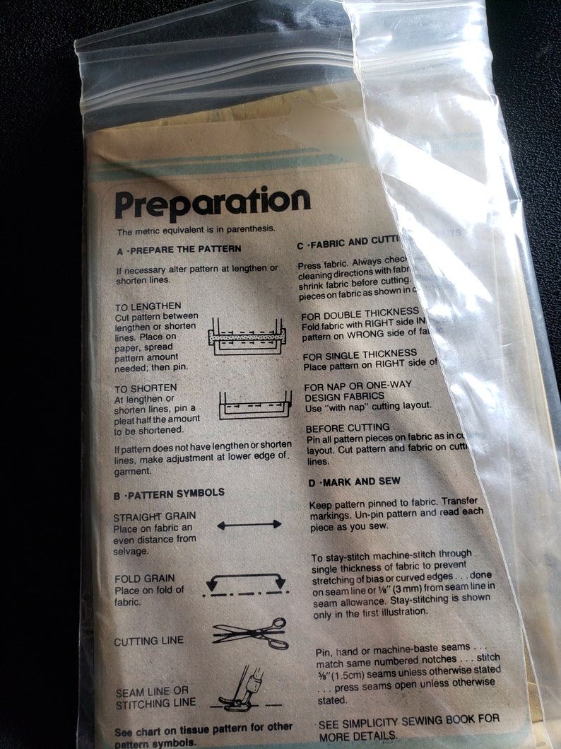 Simplicity 9773, Sewing Pattern for Vintage 1980s Blouse With Three-in ...