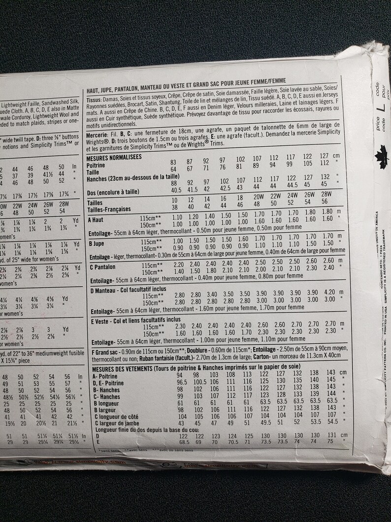 Simplicity 5311 Sewing Pattern for Easy Chic Coordinates - Etsy