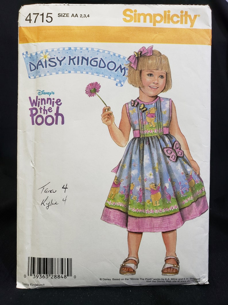 Simplicity 4715 Sewing Pattern for Daisy Kingdom Little Girls Dress ...