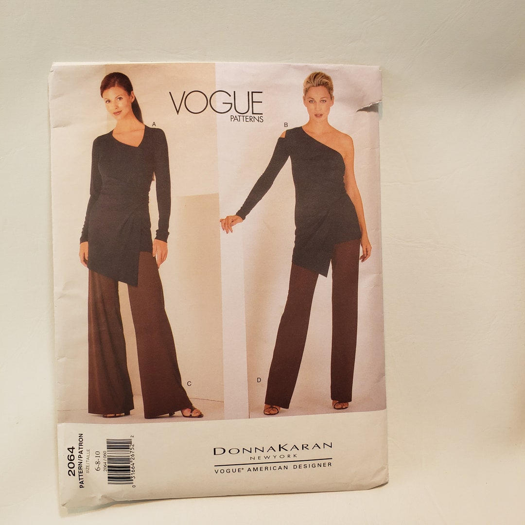 Vogue 2064, Sewing Pattern, Designer Donna Karan, American Designer ...